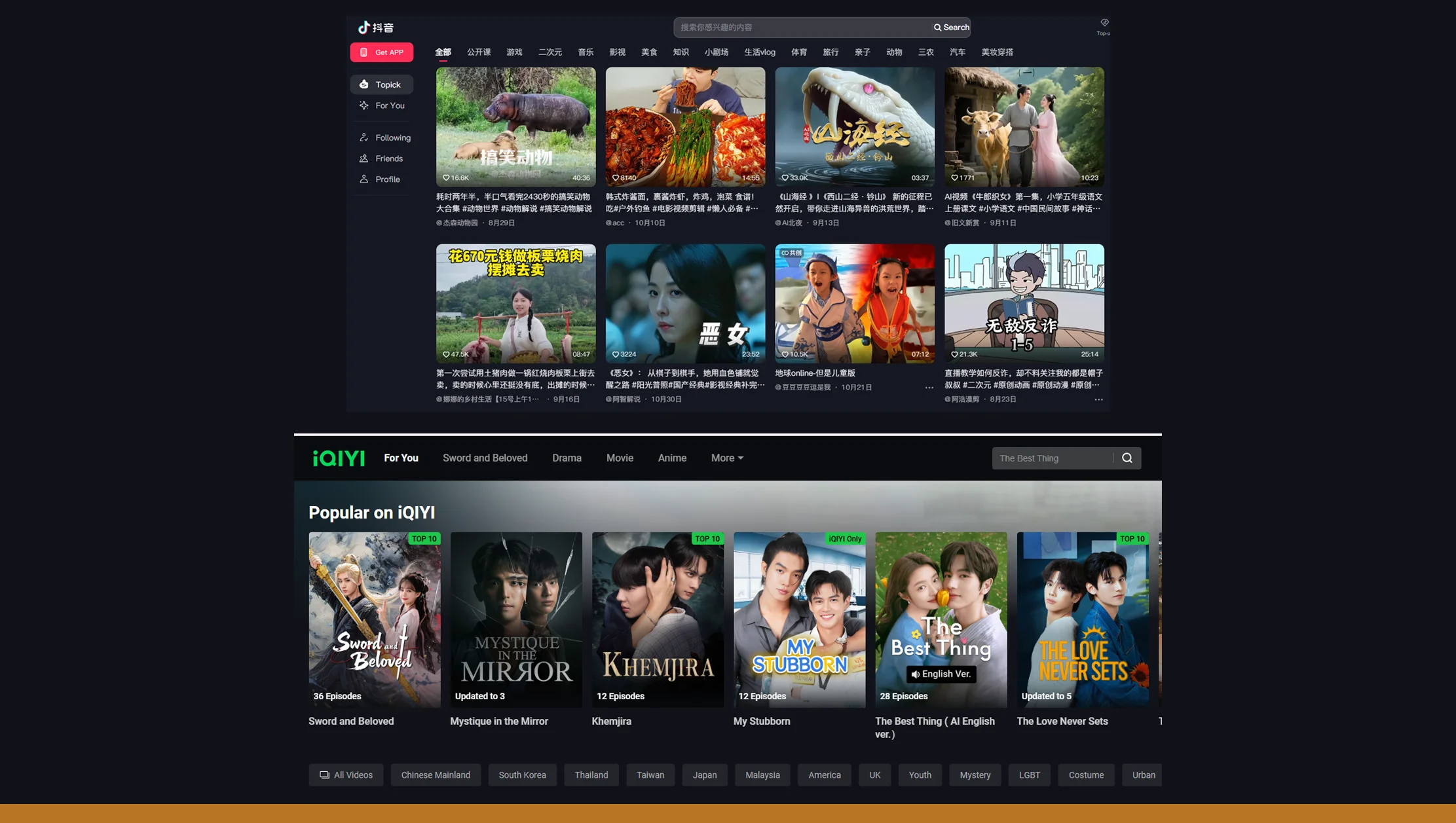 Extracting Video Performance Data from Douyin and iQIYI