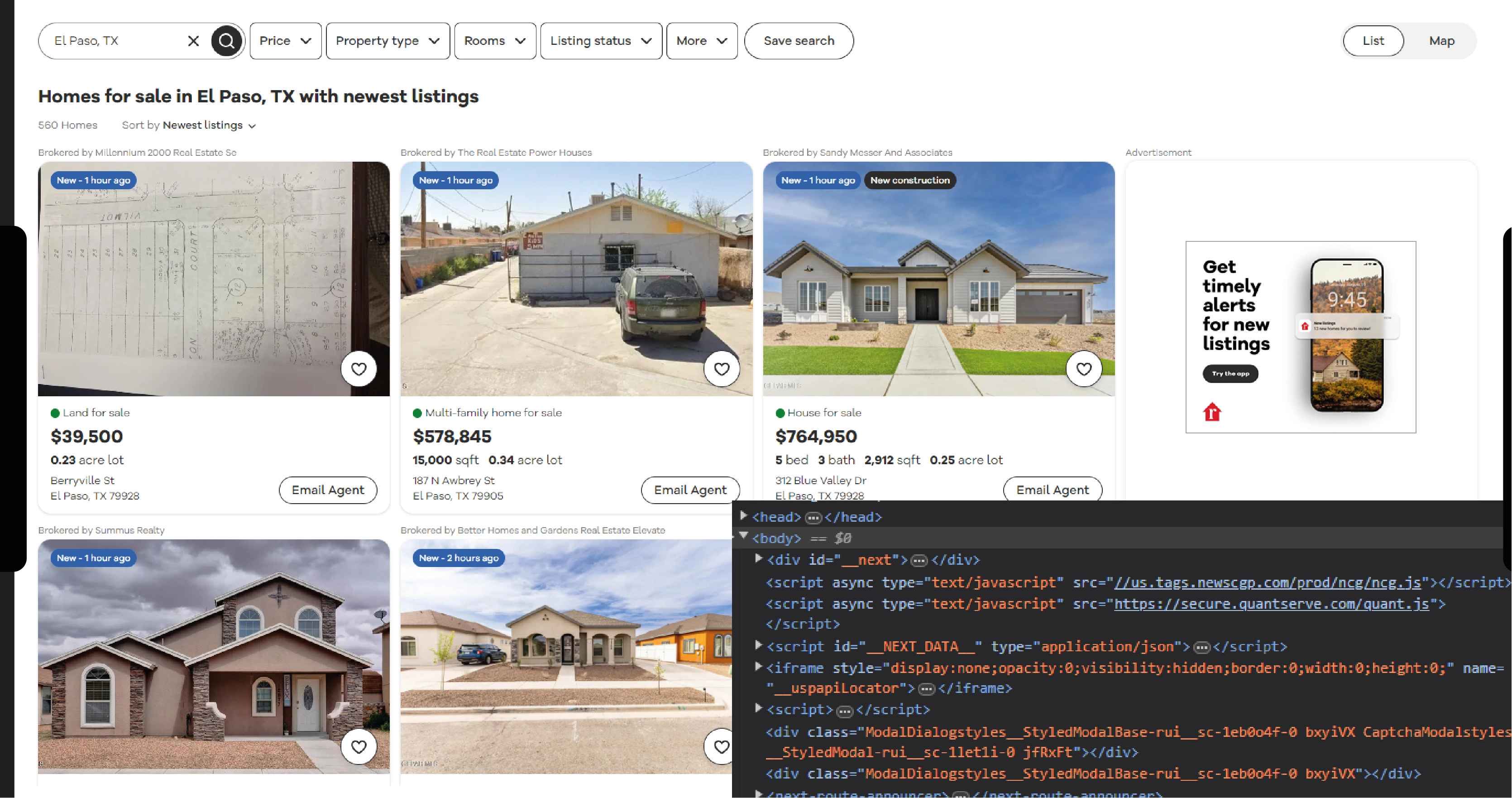 Web Scraping Real Estate APIs for Housing Market
