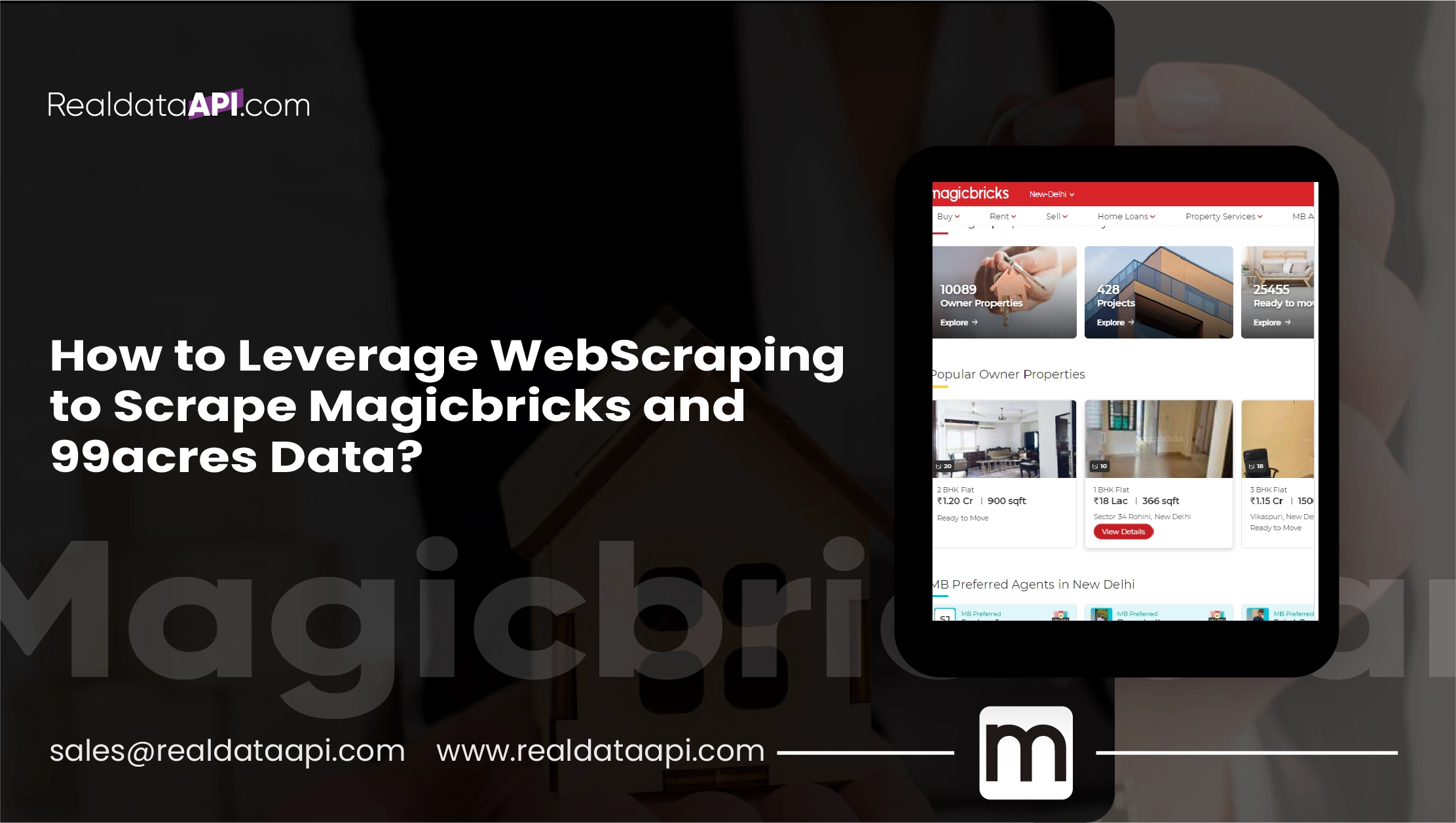 Web Scraping Magicbricks and 99acres Property Data