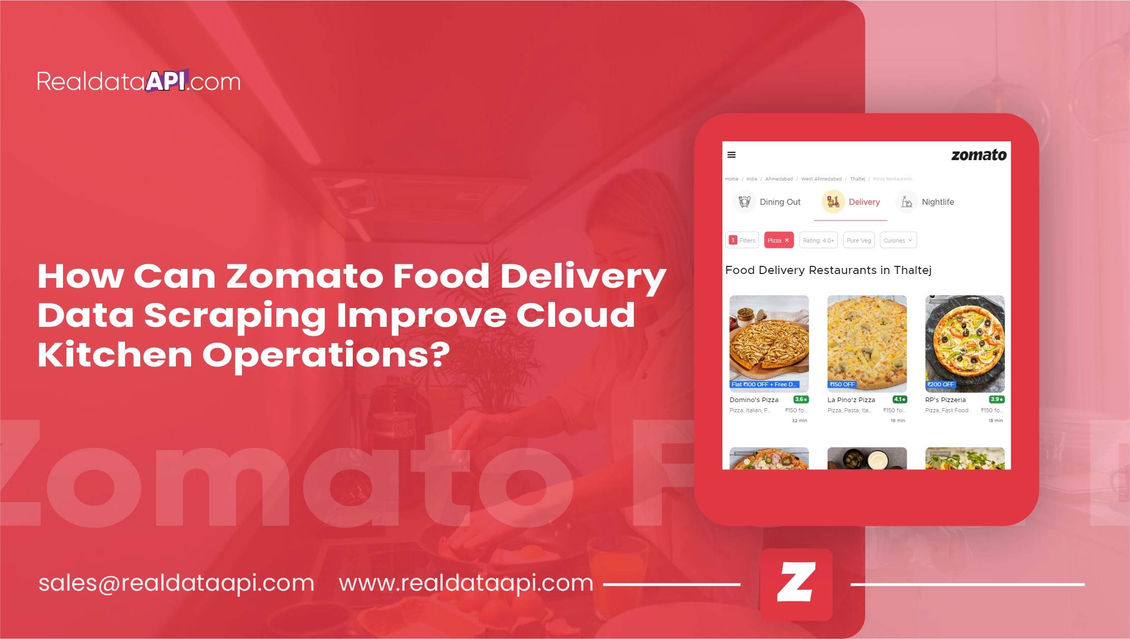Zomato Food Delivery Data Scraping Improve Cloud Kitchen Operations